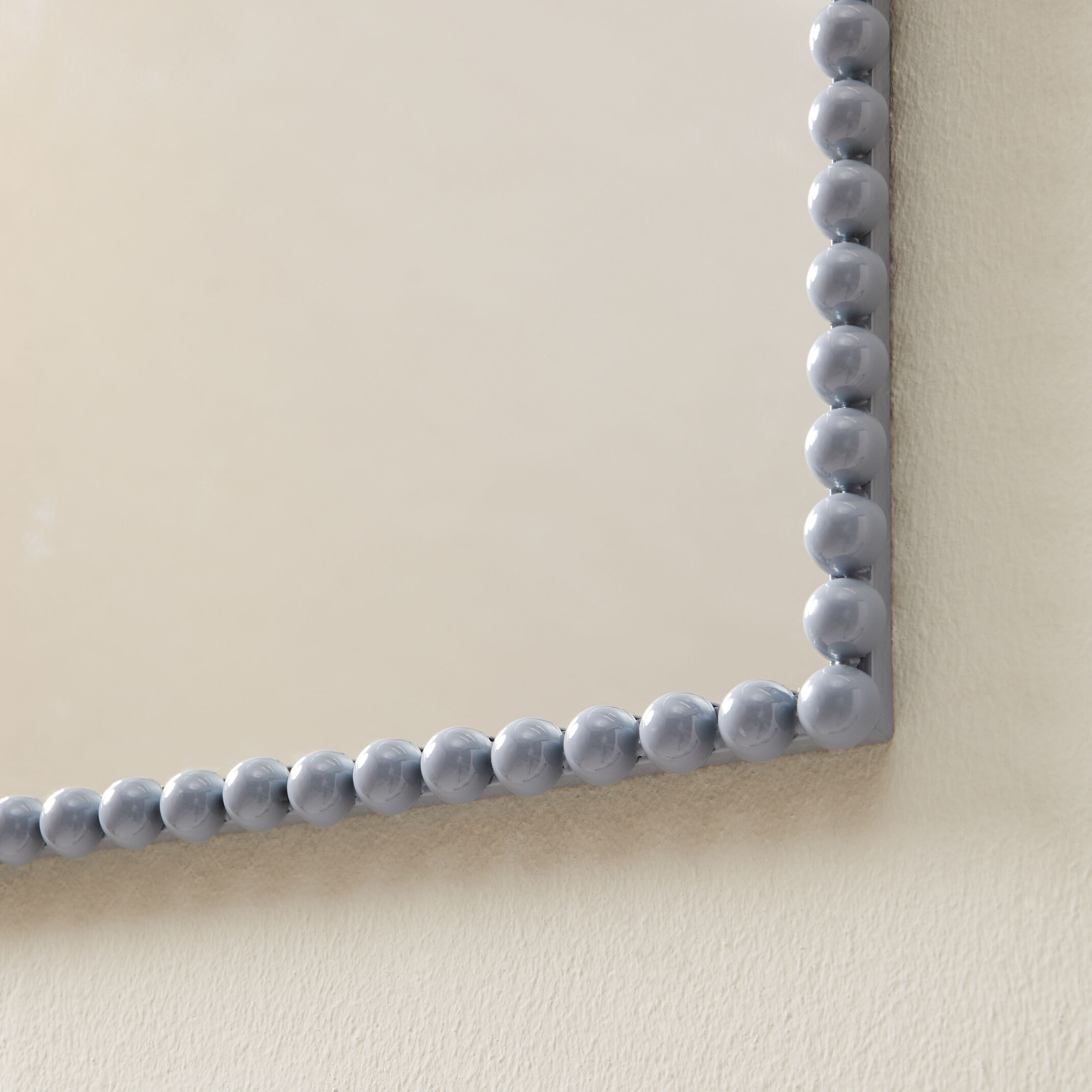 Rectangle Bobbin Mirror in Light Blue | Free delivery over £75 | Inside ...