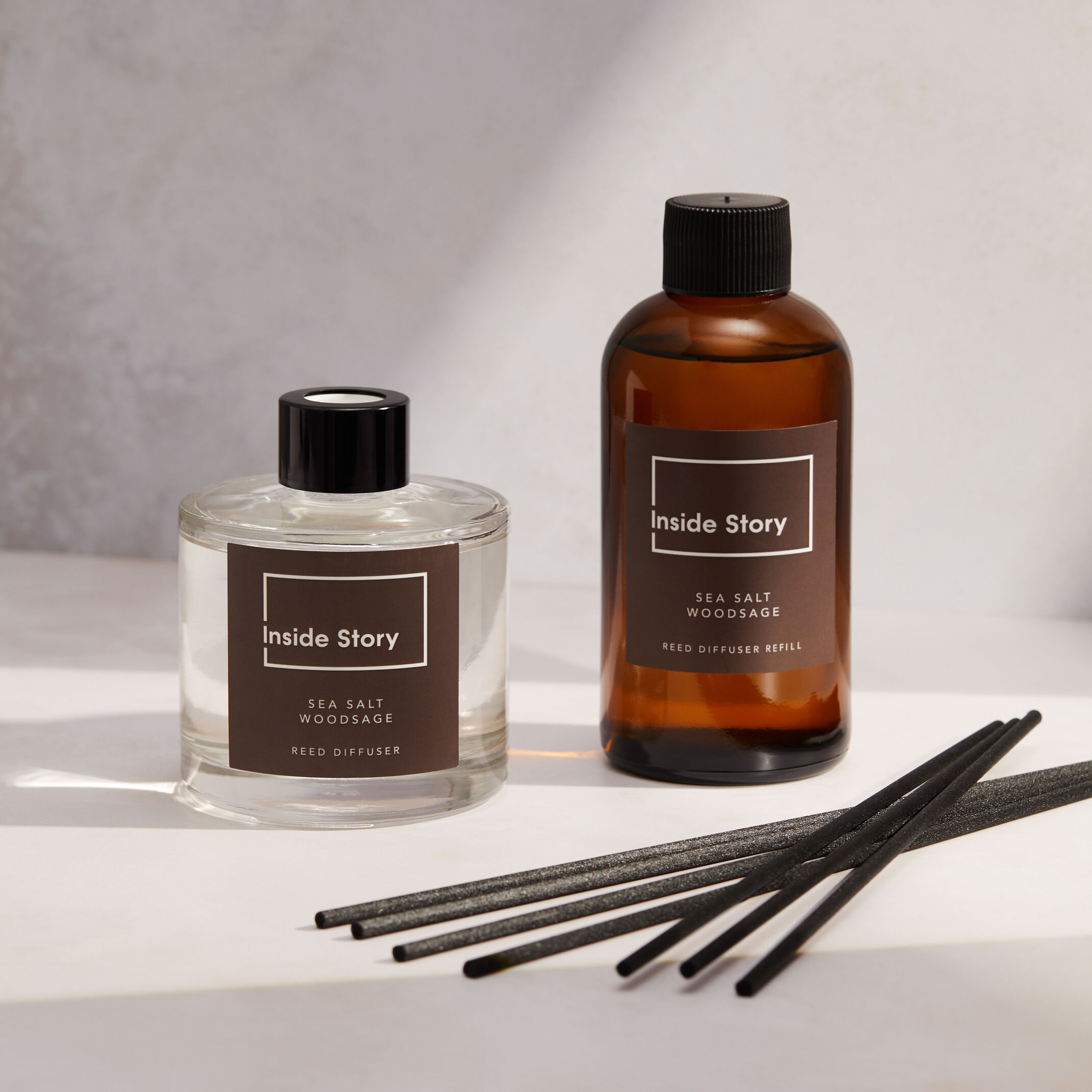 Sea Salt & Wood Sage Reed Diffuser & Refill Gift Set | Inside Story