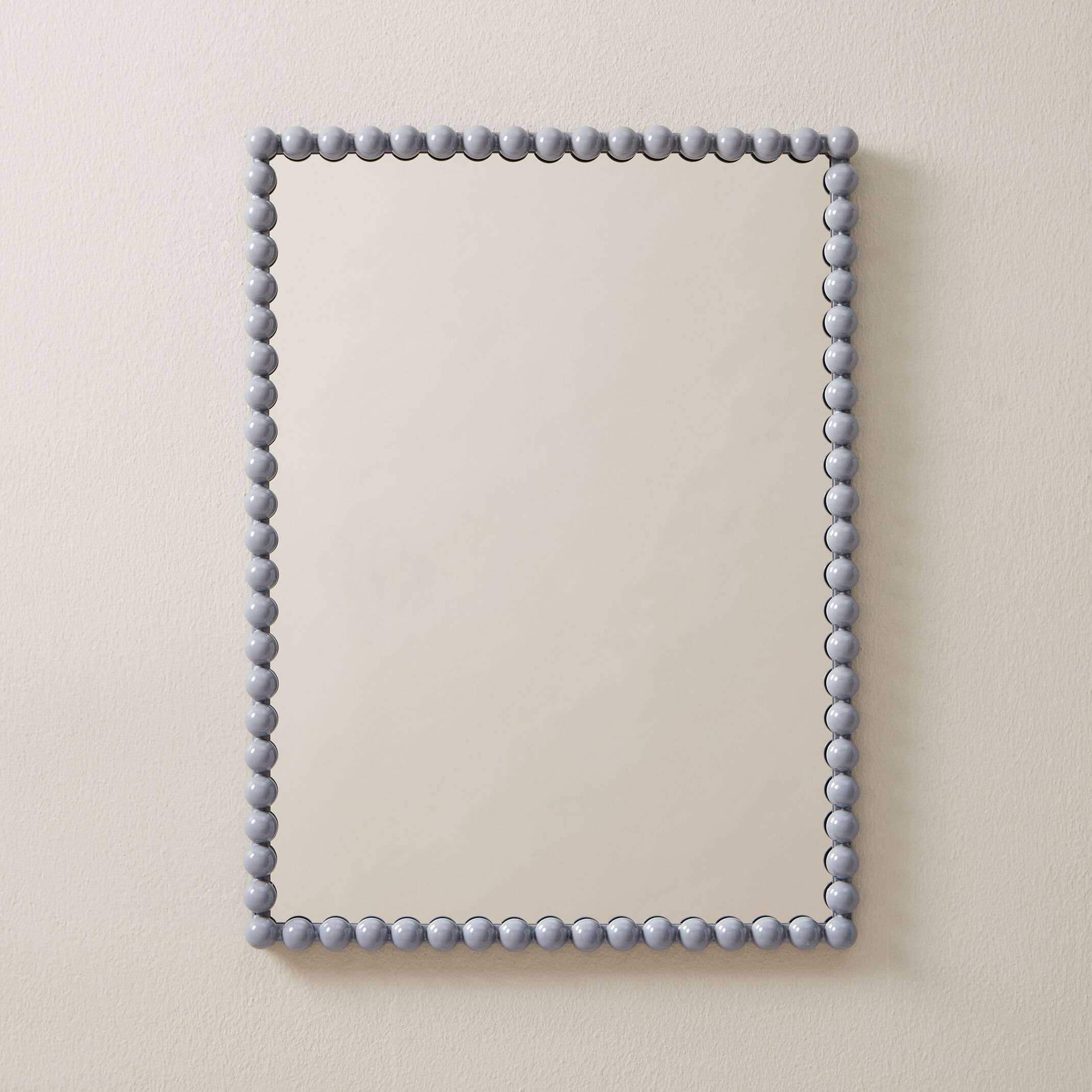 Rectangle Bobbin Mirror in Light Blue | Free delivery over £75 | Inside ...